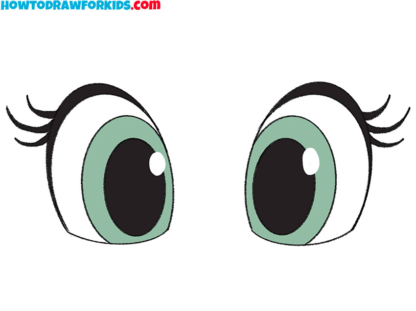 How To Draw Cute Eyes Easy Drawing Tutorial For Kids
