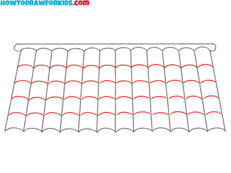 How to Draw a Roof - Easy Drawing Tutorial For Kids