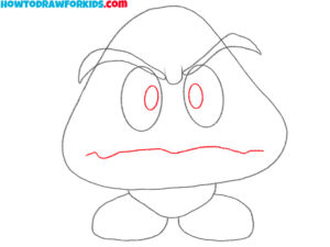 How to Draw Goomba - Easy Drawing Tutorial For Kids