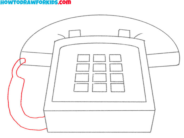 How to Draw a Telephone - Easy Drawing Tutorial For Kids