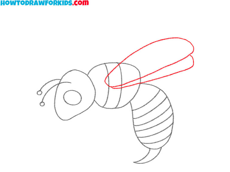 How to Draw a Wasp - Easy Drawing Tutorial For Kids