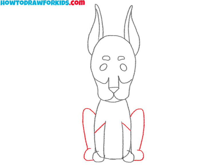 How to Draw a Doberman - Easy Drawing Tutorial For Kids