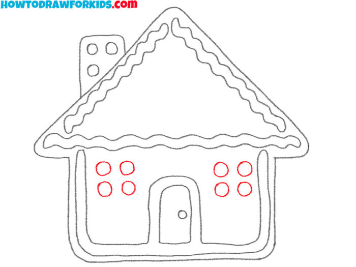 How to Draw a Gingerbread House - Drawing Tutorial For Kids