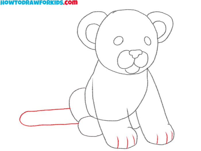 How to Draw a Baby Tiger - Easy Drawing Tutorial For Kids