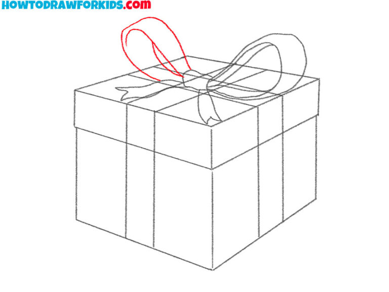 How to Draw a Present - Easy Drawing Tutorial For Kids