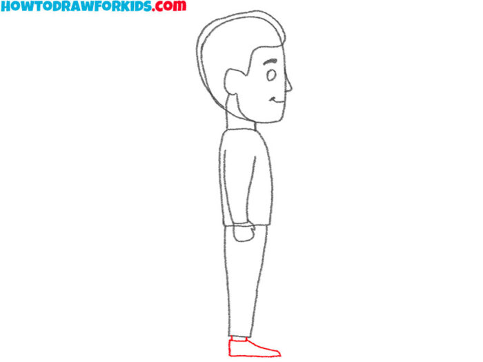 How to Draw a Person from the Side - Drawing Tutorial For Kids