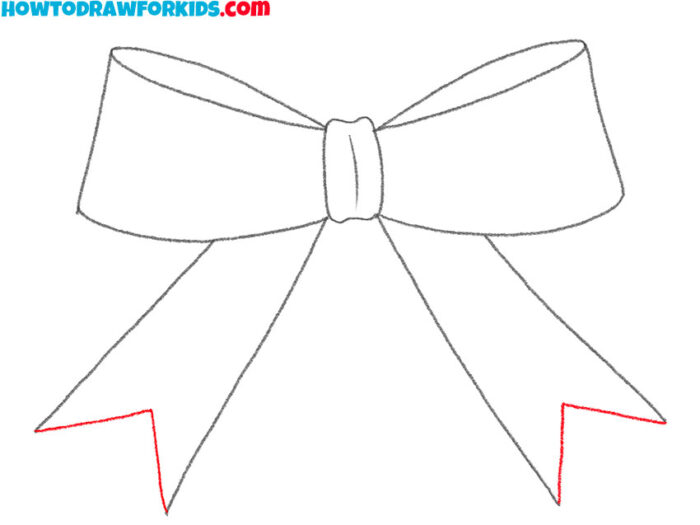 How to Draw a Present Bow - Easy Drawing Tutorial For Kids