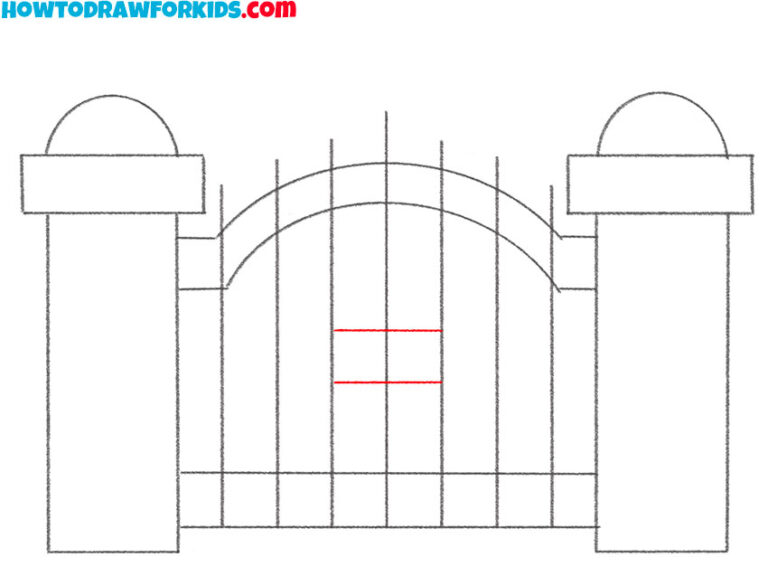 How to Draw a Gate - Easy Drawing Tutorial For Kids