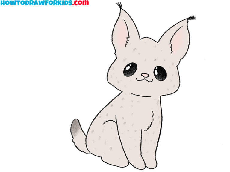 How to Draw a Lynx - Easy Drawing Tutorial For Kids