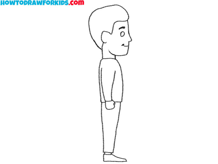 How to Draw a Person from the Side - Drawing Tutorial For Kids
