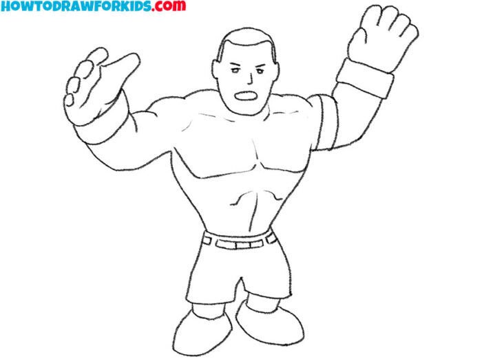 How to Draw John Cena - Easy Drawing Tutorial For Kids