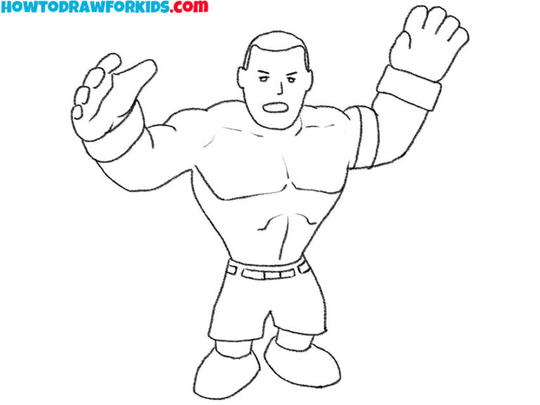 How to Draw John Cena - Easy Drawing Tutorial For Kids