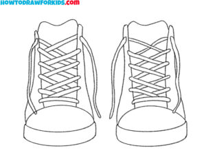 How to Draw Shoes from the Front - Easy Drawing Tutorial For Kids