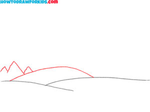 How to Draw a Valley - Easy Drawing Tutorial For Kids