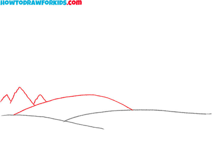 How to Draw a Valley - Easy Drawing Tutorial For Kids