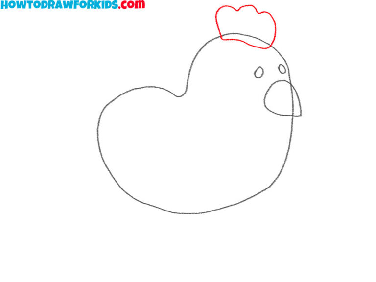 How to Draw a Cartoon Chicken - Easy Drawing Tutorial For Kids