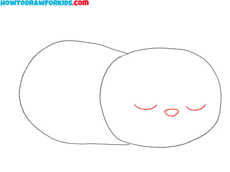 How to Draw a Sleeping Cat - Easy Drawing Tutorial For Kids