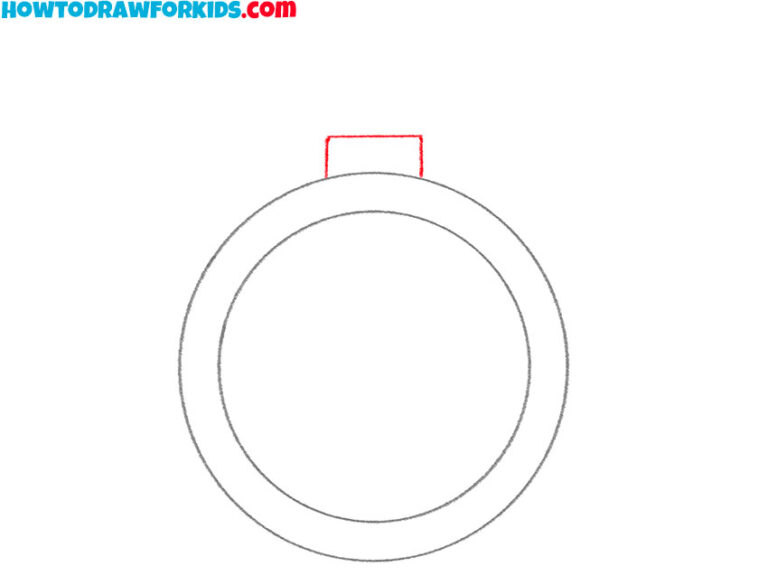 How to Draw a Diamond Ring - Easy Drawing Tutorial For Kids