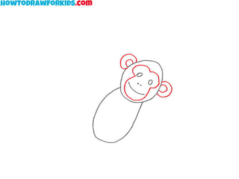 How to Draw a Cartoon Monkey - Easy Drawing Tutorial For Kids