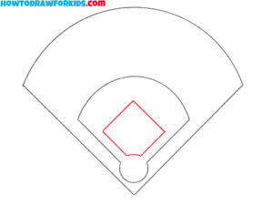 How to Draw a Baseball Field - Easy Drawing Tutorial For Kids