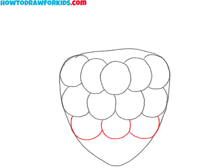 How to Draw a Raspberry - Easy Drawing Tutorial For Kids