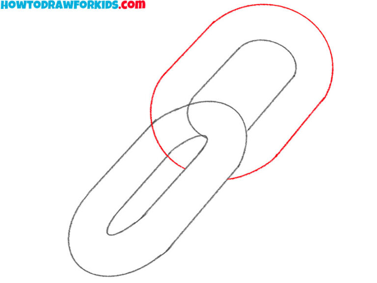 How to Draw a Chain Link - Easy Drawing Tutorial For Kids