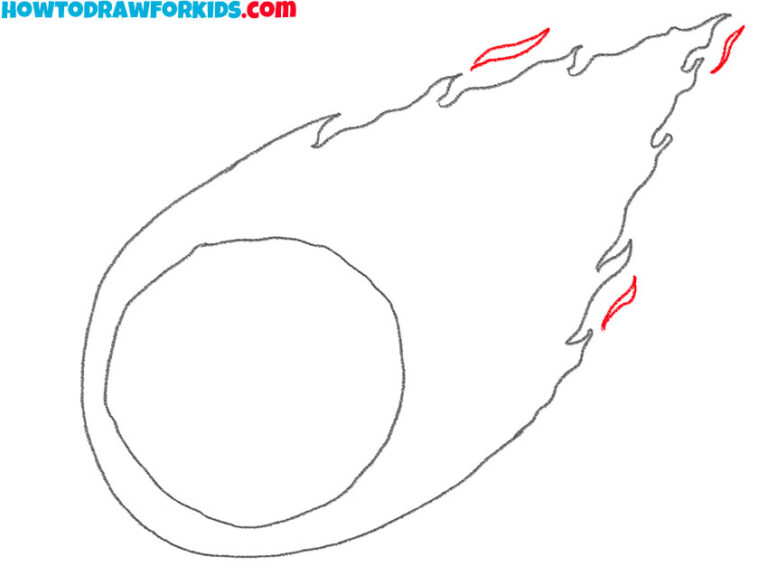 How to Draw a Meteorite - Easy Drawing Tutorial For Kids