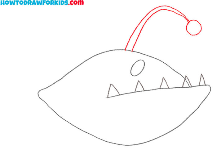 How to Draw an Anglerfish - Easy Drawing Tutorial For Kids