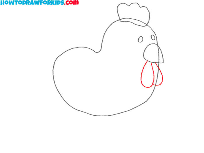 How to Draw a Cartoon Chicken - Easy Drawing Tutorial For Kids