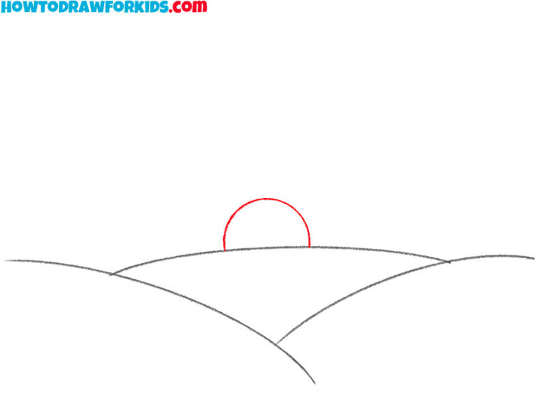 How to Draw a Sunrise - Easy Drawing Tutorial For Kids