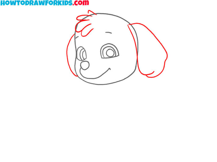 How to Draw Skye from PAW Patrol - Drawing Tutorial For Kids