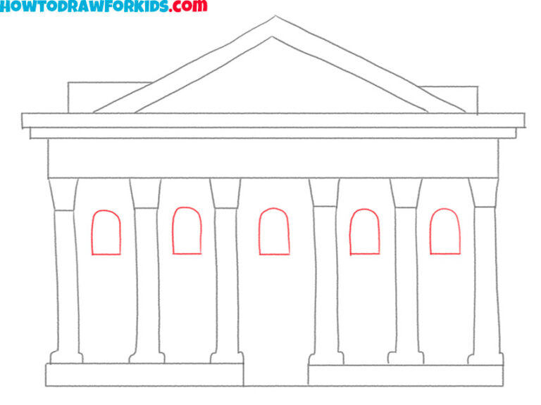 How to Draw a Bank - Easy Drawing Tutorial For Kids