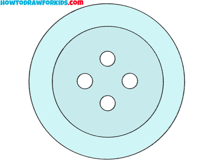 How to Draw a Button - Easy Drawing Tutorial For Kids