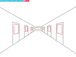 How to Draw a Hallway - Easy Drawing Tutorial For Kids