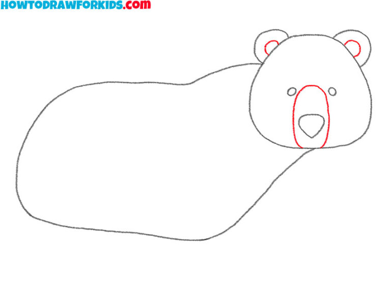 How to Draw a Brown Bear - Easy Drawing Tutorial For Kids