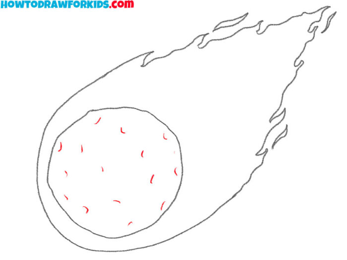 How to Draw a Meteorite - Easy Drawing Tutorial For Kids