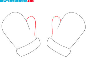 How to Draw Mittens - Easy Drawing Tutorial For Kids