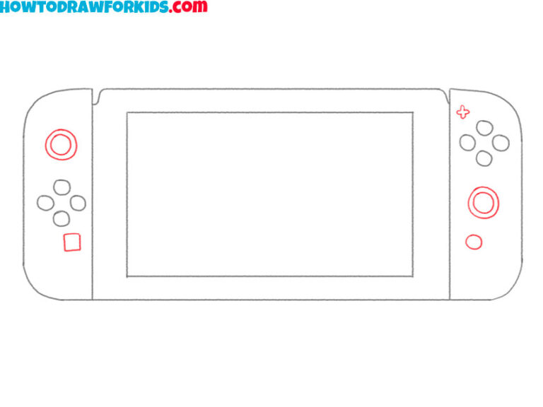How to Draw a Nintendo Switch - Easy Drawing Tutorial For Kids