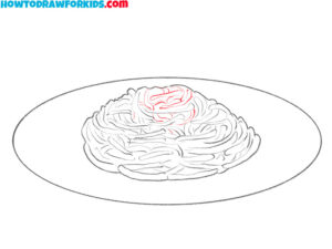 How to Draw Pasta - Easy Drawing Tutorial For Kids