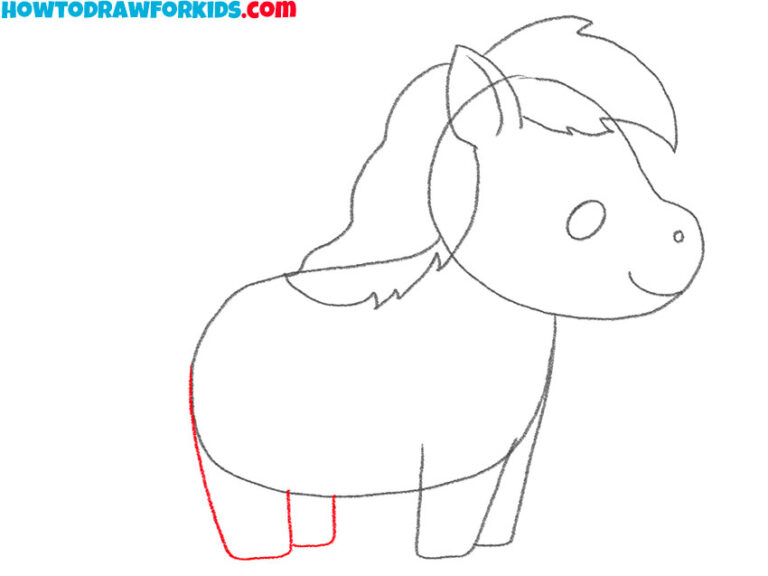 How to Draw a Baby Horse - Easy Drawing Tutorial For Kids