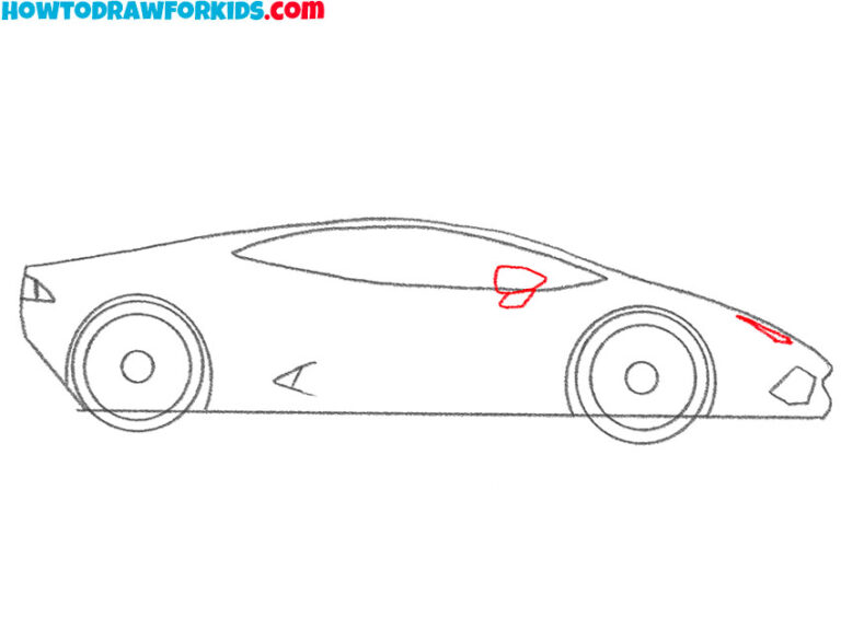 How to Draw a Lamborghini Huracán - Drawing Tutorial For Kids