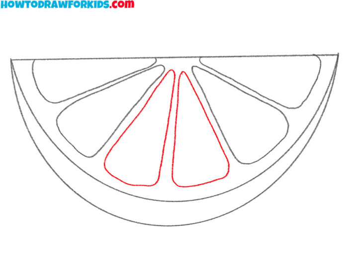 How to Draw a Lemon Slice - Easy Drawing Tutorial For Kids