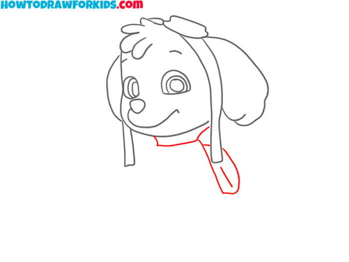 How to Draw Skye from PAW Patrol - Drawing Tutorial For Kids