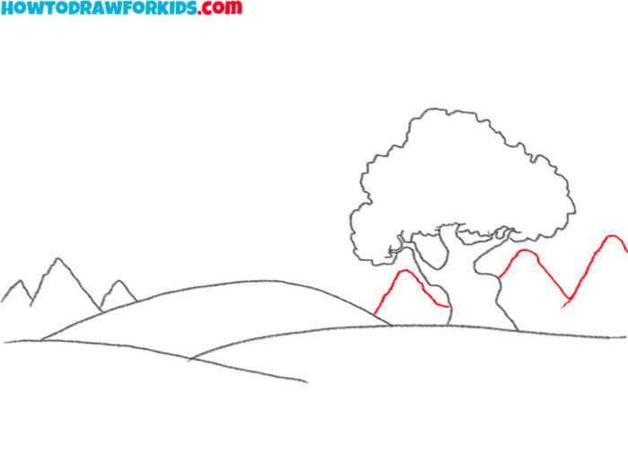 How to Draw a Valley - Easy Drawing Tutorial For Kids