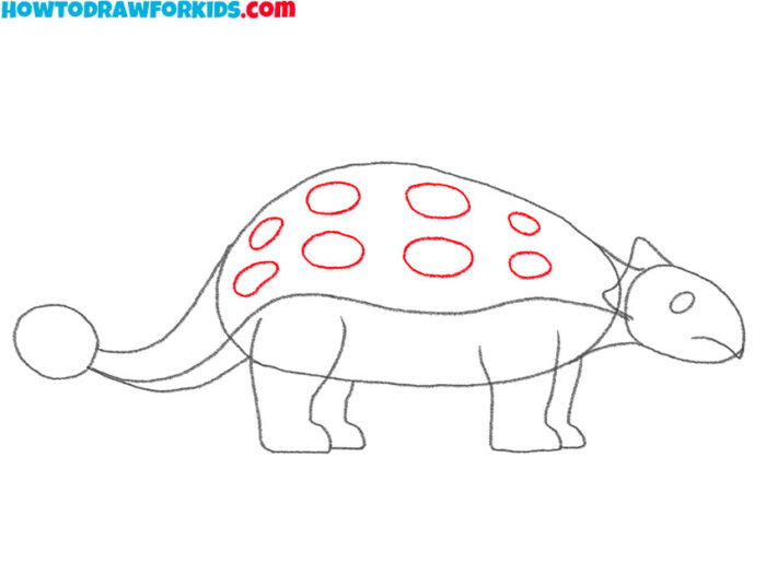 How to Draw an Ankylosaurus - Easy Drawing Tutorial For Kids