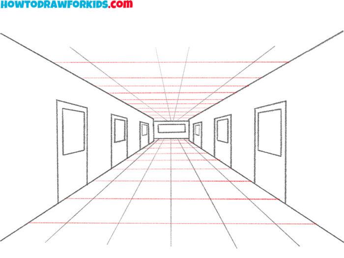 How to Draw a Hallway - Easy Drawing Tutorial For Kids