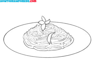 How to Draw Pasta - Easy Drawing Tutorial For Kids
