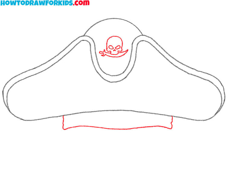 How to Draw a Pirate Hat - Easy Drawing Tutorial For Kids