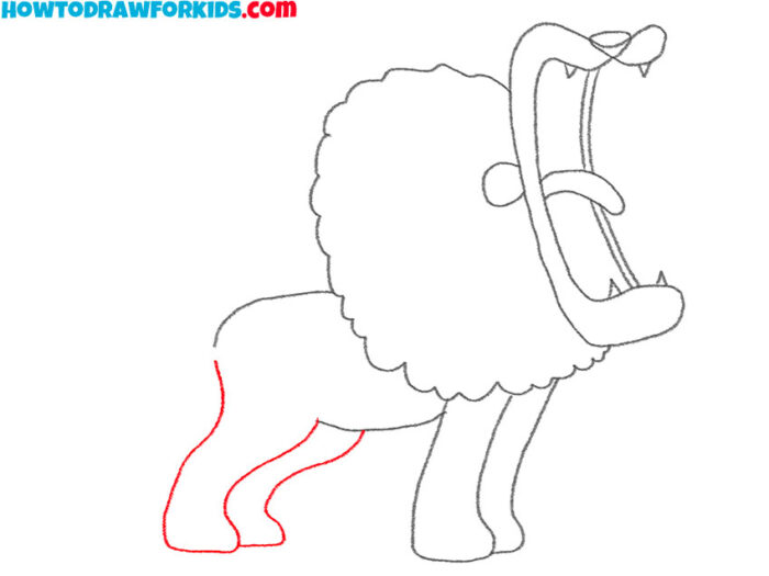 How to Draw a Roaring Lion - Easy Drawing Tutorial For Kids