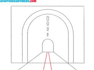How to Draw a Tunnel - Easy Drawing Tutorial For Kids